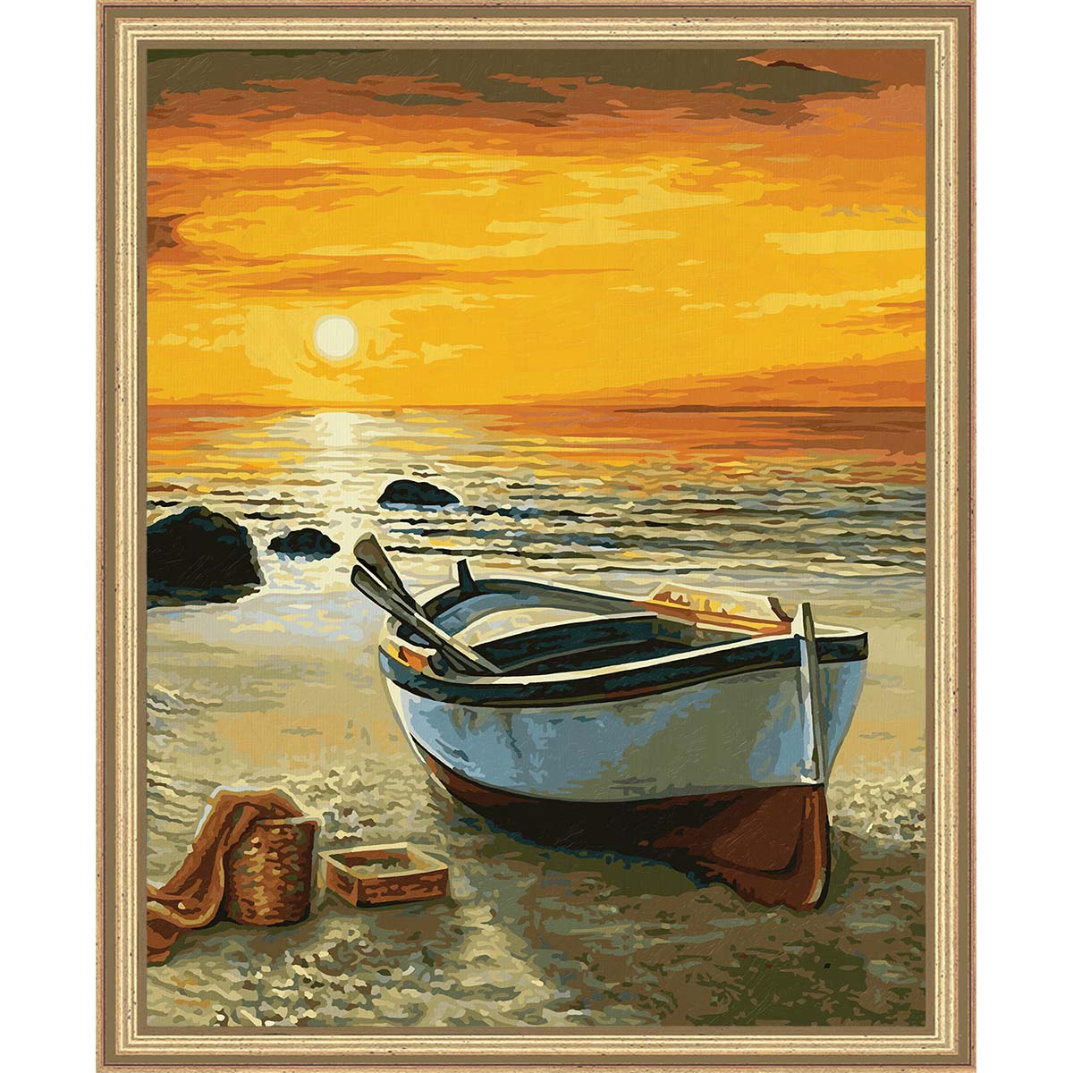Schipper Fishing Boat on the Beach Paint by Number Kit - Walmart.com