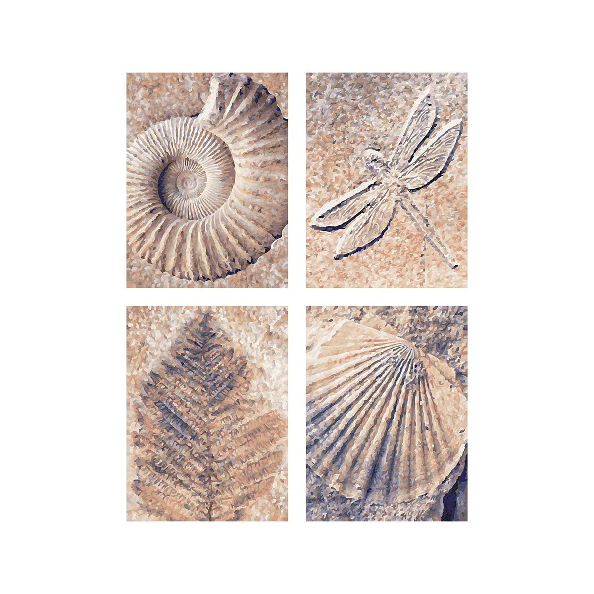 Schipper Fossils Paint by Number Kit - Walmart.com