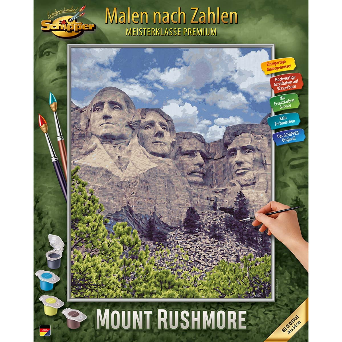 Schipper Mount Rushmore Paint by Number Kit - Walmart.com