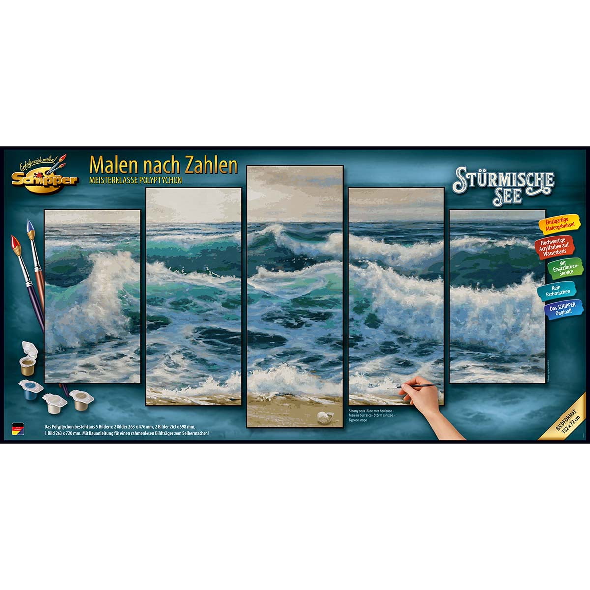 Schipper Stormy Seas Paint by Number Kit - Walmart.com