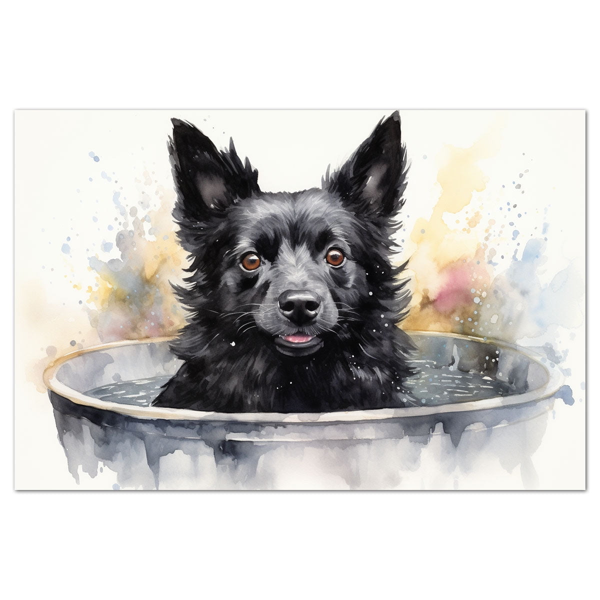 Schipperke Dog Wall Art - Funny Decor for Men, Women - Gift Love For ...