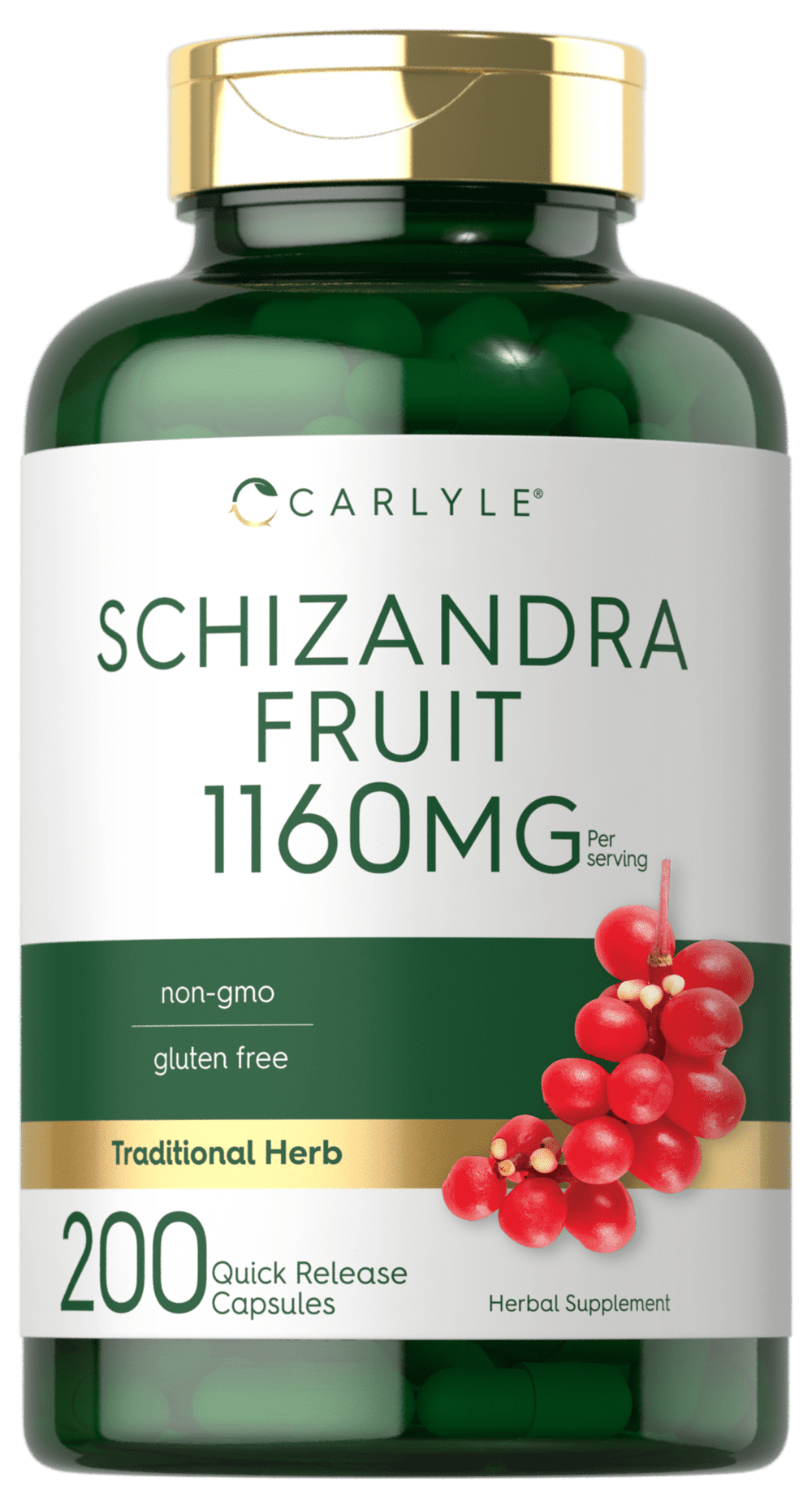 Carlyle Schizandra Fruit Extract Capsules | 1160mg | 200 Count ...
