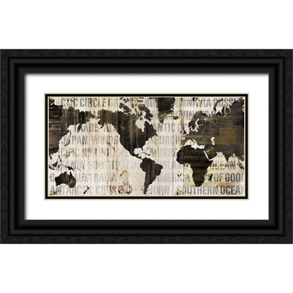 Schlabach, Sue 32x18 Black Ornate Wood Framed with Double Matting ...