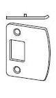 Dexter 10-102 Radius Full Lip Strike for Deadbolts with 2 Screws ...