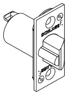 Schlage 11-085 2-3/8" Replacement Deadlatch - Brass - Walmart.com