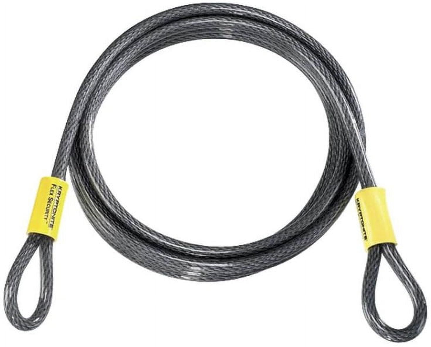 Schlage 3/8 in. W X 15 ft. L Steel Double Locking Double Loop Cable ...