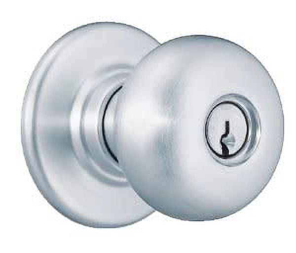 Schlage A170-PLY Plymouth Knob Non-turning Lock, Satin Chrome - Walmart.com
