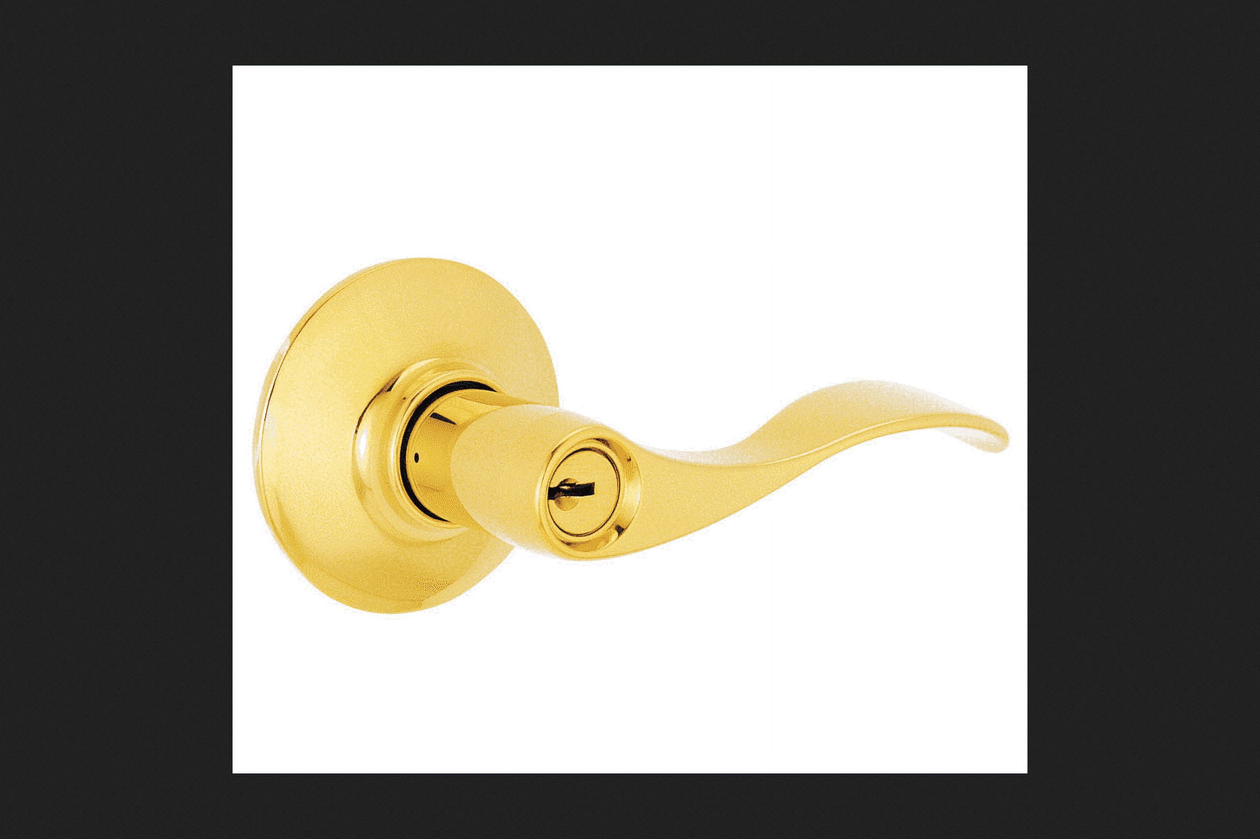 Schlage Accent Bright Brass Entry Lockset 1-3/4 in. - Walmart.com