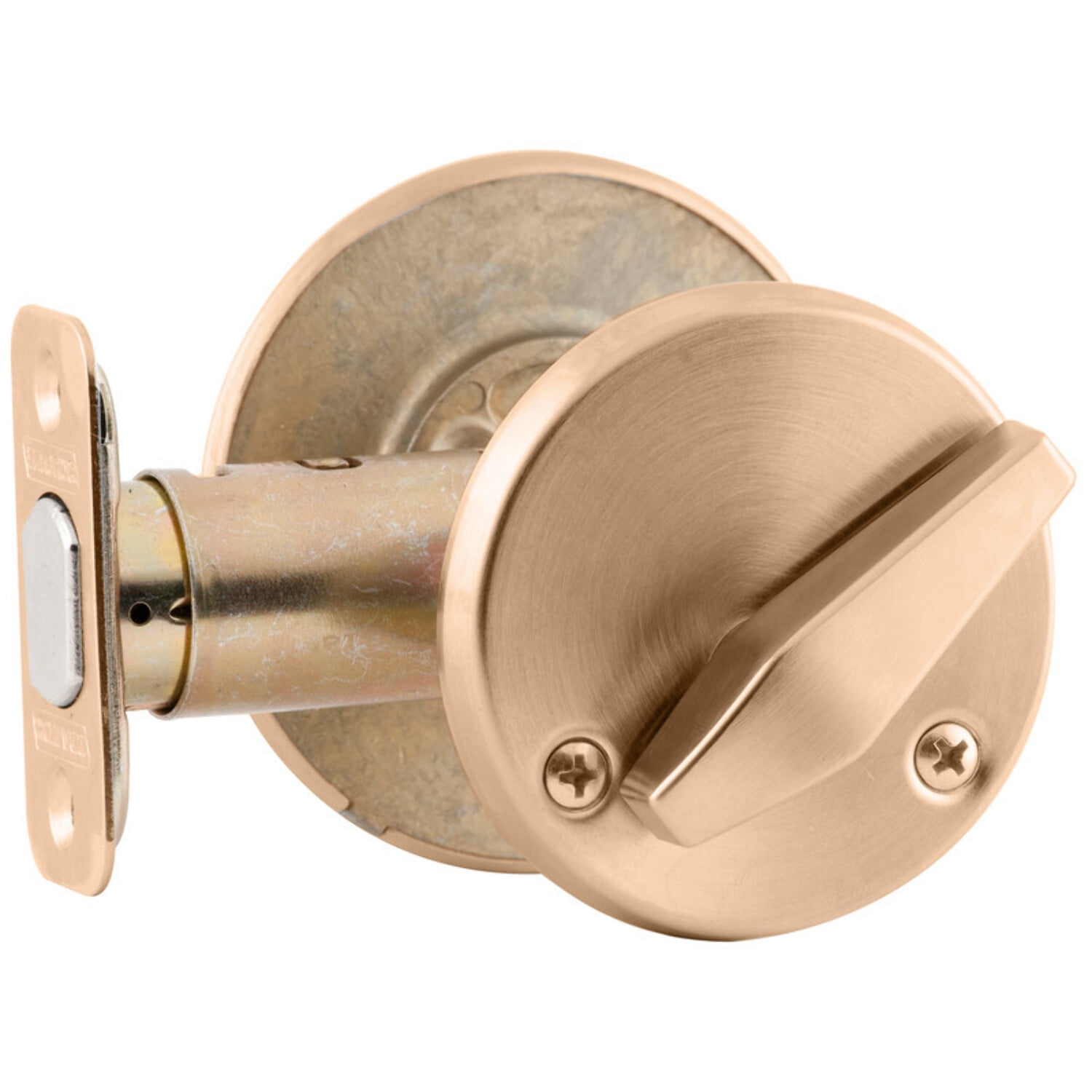 Schlage B581 612 Grade 2 Door Bolt Inside Turn x Blank Plate Adjustable ...