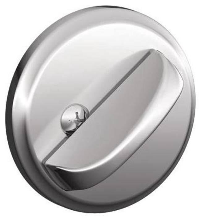 Schlage B81-625 Polished Chrome Door Bolt with Exterior Plate, Key Lock ...