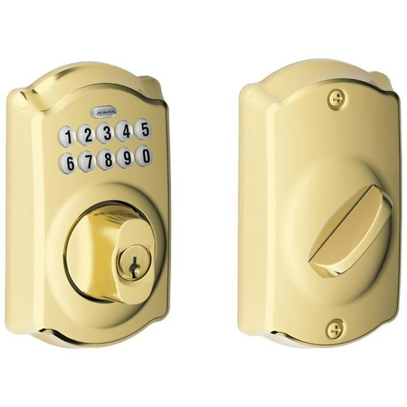 Schlage Camelot Keyless Entry Smart Lock, Secure Exterior Single ...