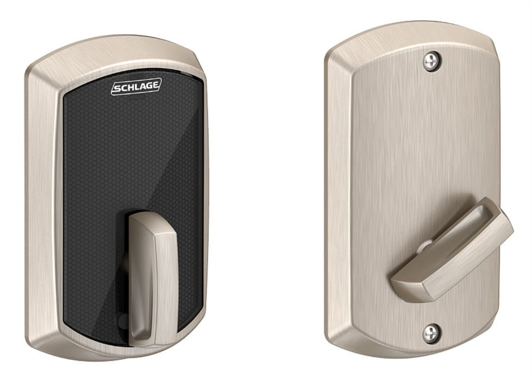 Schlage Be467-Grw Greenwich Keyless Deadbolt - Nickel - Walmart.com