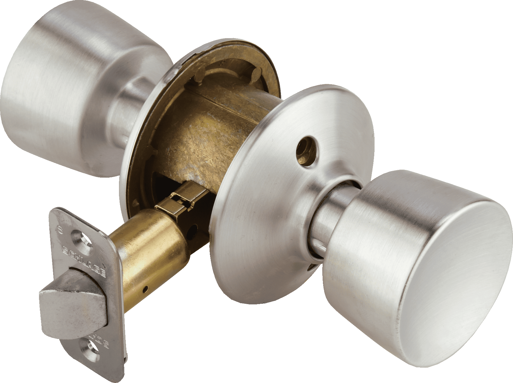 Schlage Bell Hall & Closet Knob - Pack of 2 — Residential Use, Standard ...
