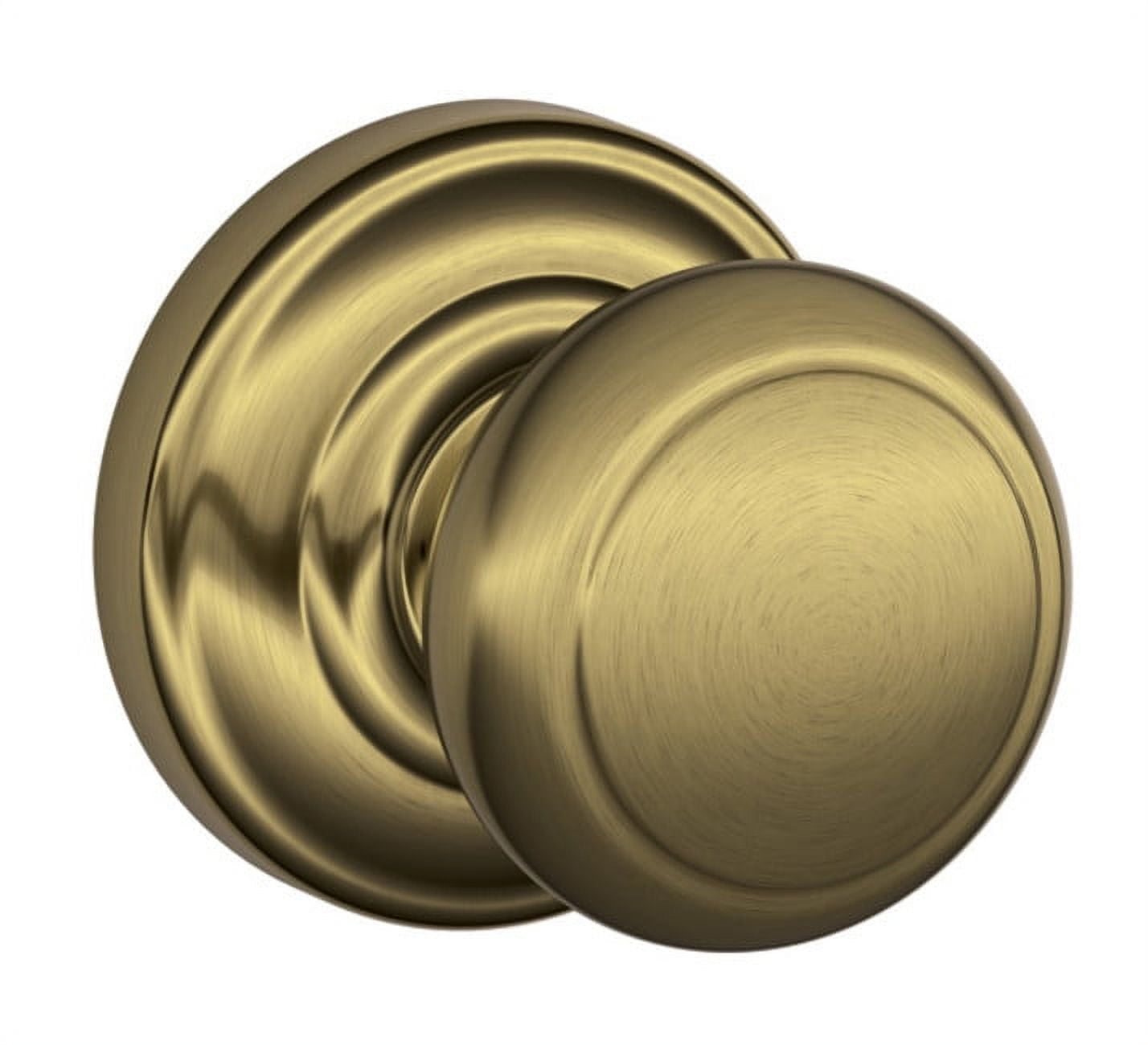 Schlage F10-And-And Andover Passage Door Knob Set - Brass - Walmart.com