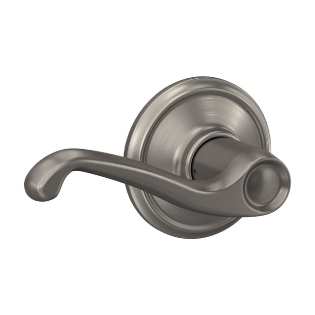 Schlage F10 FLA 619 Flair Door Lever, Hall & Closet Passage Lock, Satin ...