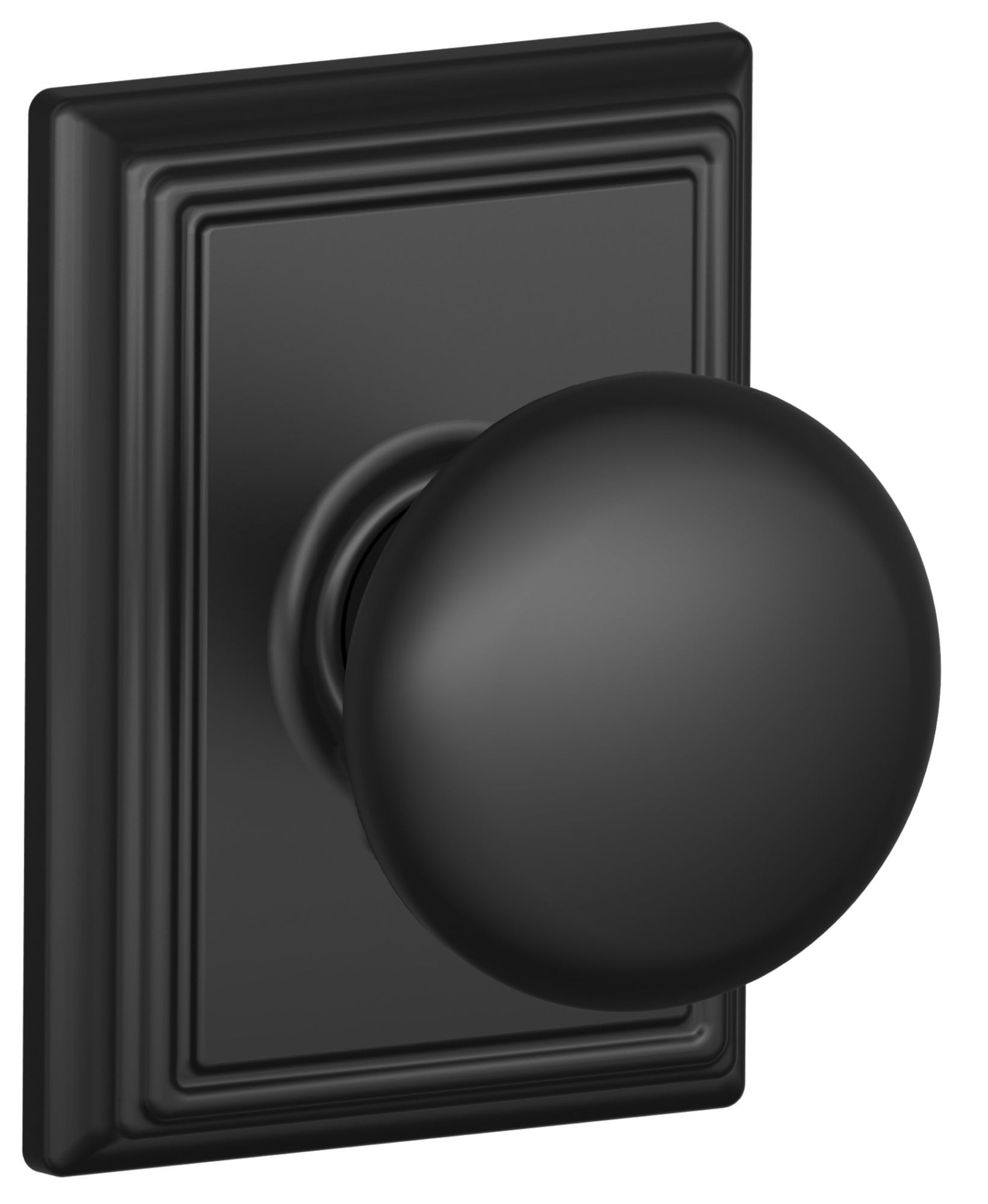 Schlage F10-PLY-ADD Plymouth Passage Knobset with Decorative Addison ...
