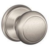Schlage F10 and 619 16-080 10-027 Andover Hall and Closet Knob, Satin ...