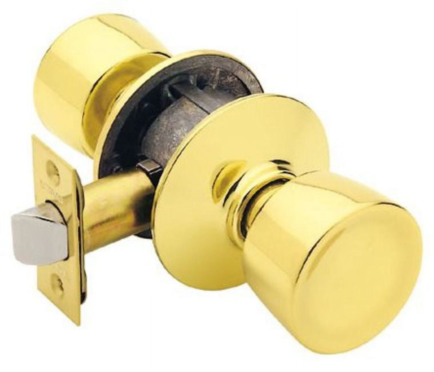 Schlage F10BEL605 Bell Passage Knob, Bright Brass - Walmart.com