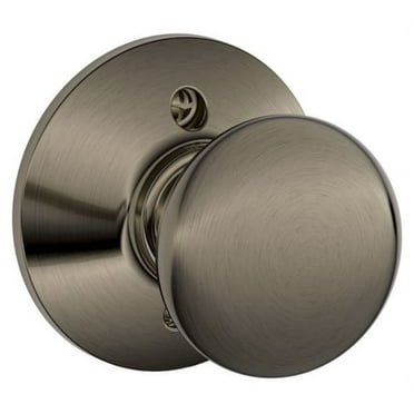 Schlage F170-Ply-Add Plymouth Non-Turning One-Sided Dummy Door Knob - Black - Walmart.com