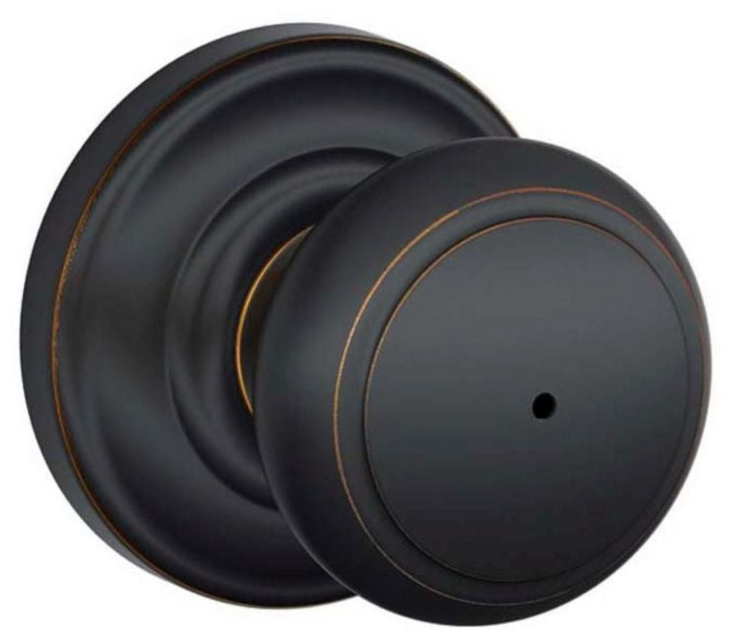 Schlage F40-And-And Andover Privacy Door Knob Set - Bronze - Walmart.com