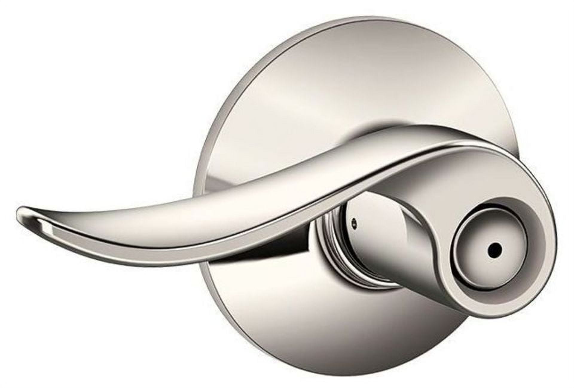 Schlage F40-Sac Sacramento Privacy Door Lever Set - Nickel - Walmart.com