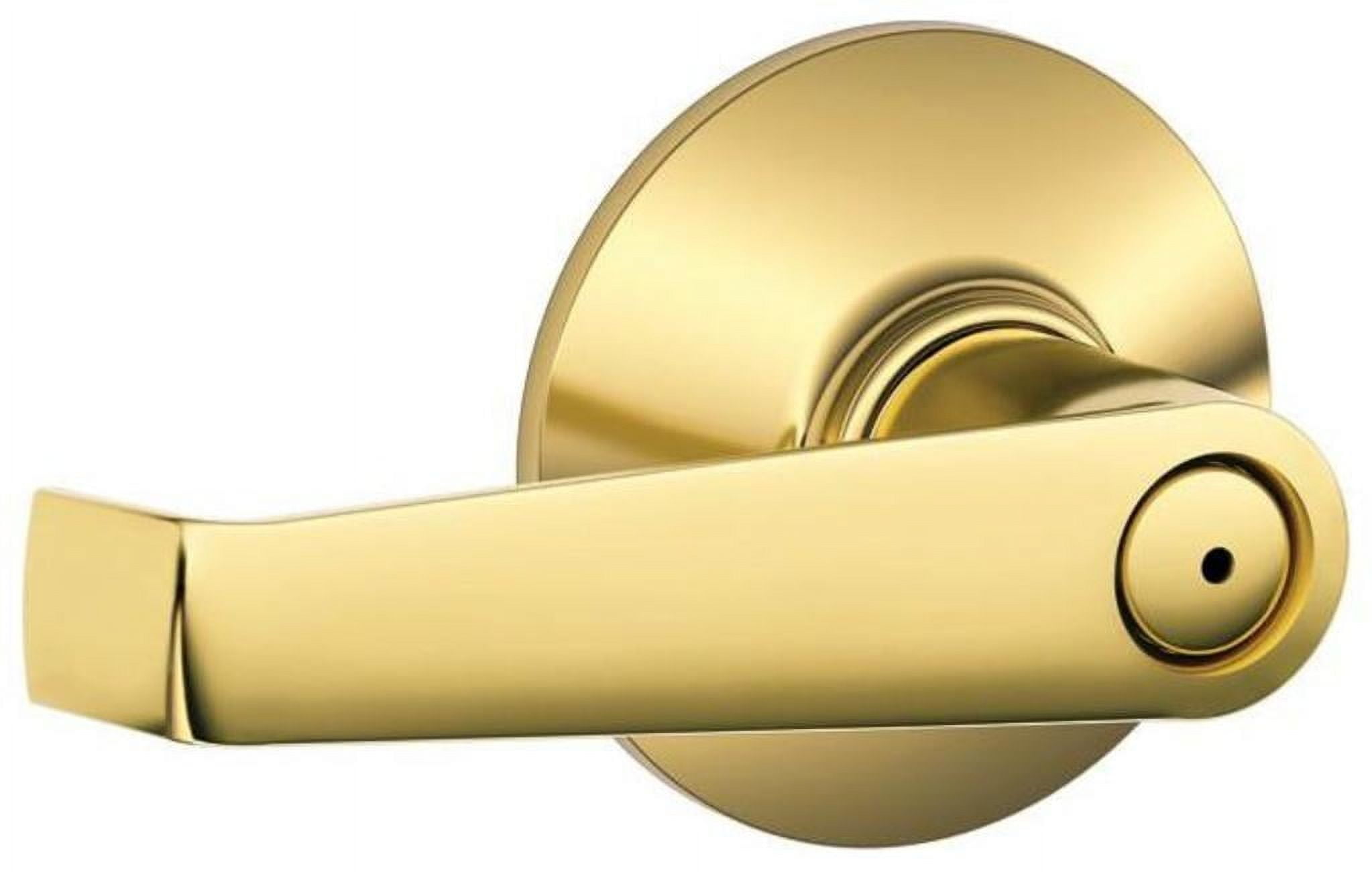 Schlage F40ELA605 Elan Privacy Lever, Bright Brass - Walmart.com