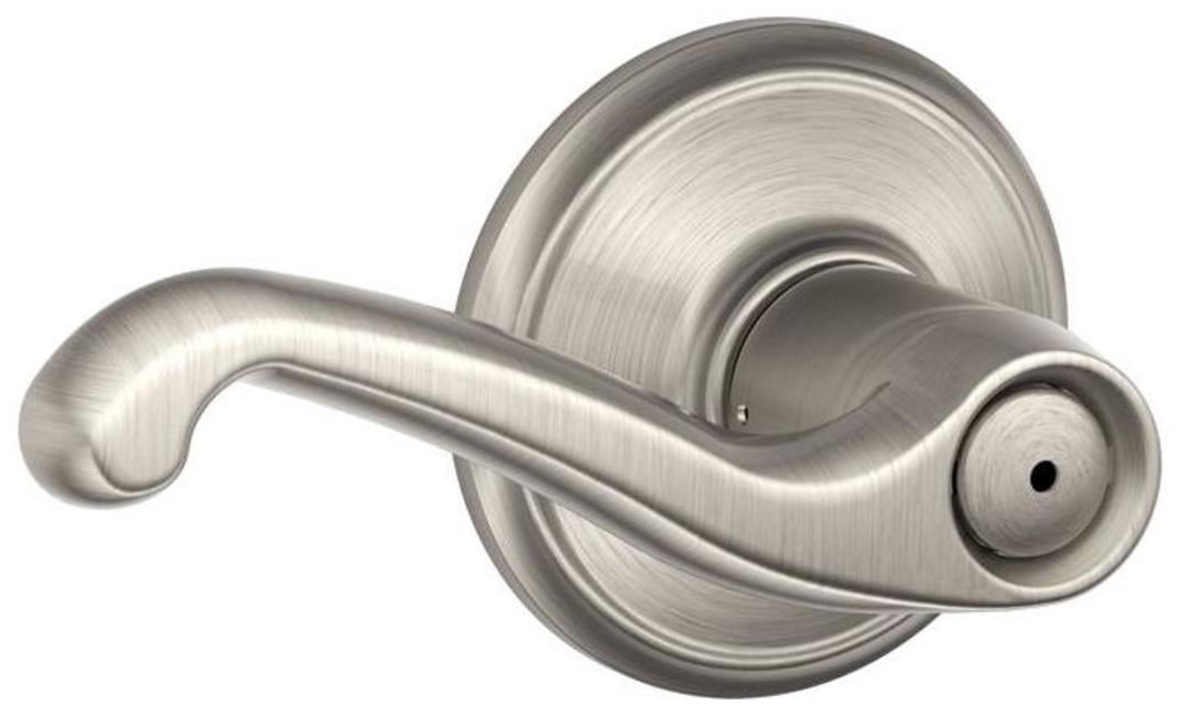 Schlage F40FLA619 Flair Privacy Lever, Satin Nickel - Walmart.com
