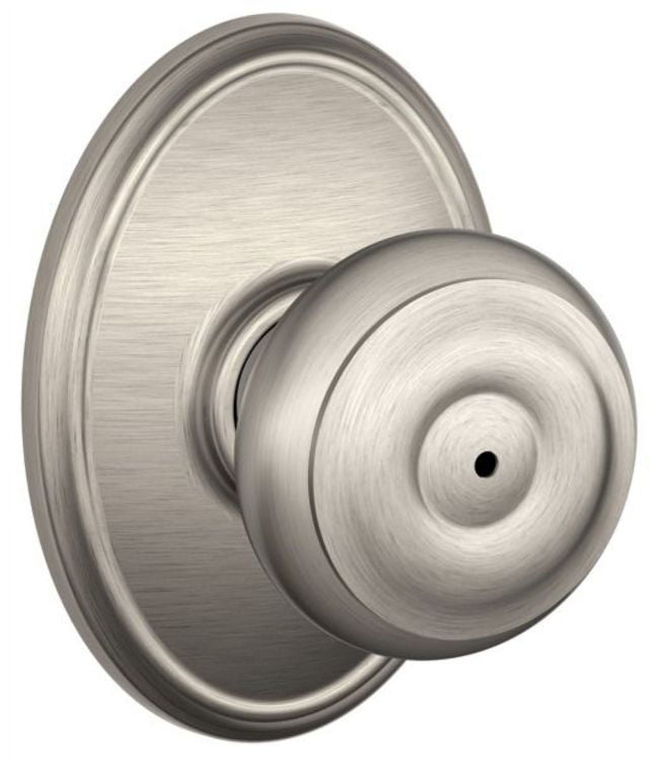 Schlage F40GEO619WKF Wakefield Collection Georgian Privacy Knob, Satin Nickel - Walmart.com