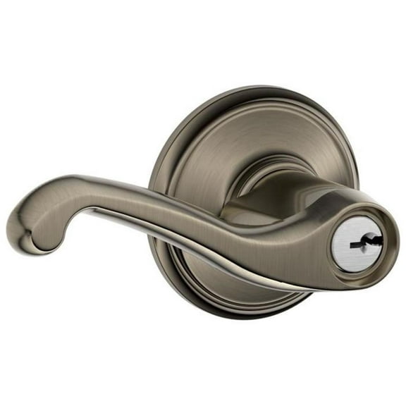 Schlage LaSalle Single Cylinder Keyed Entry Door Lever Set from the J ...