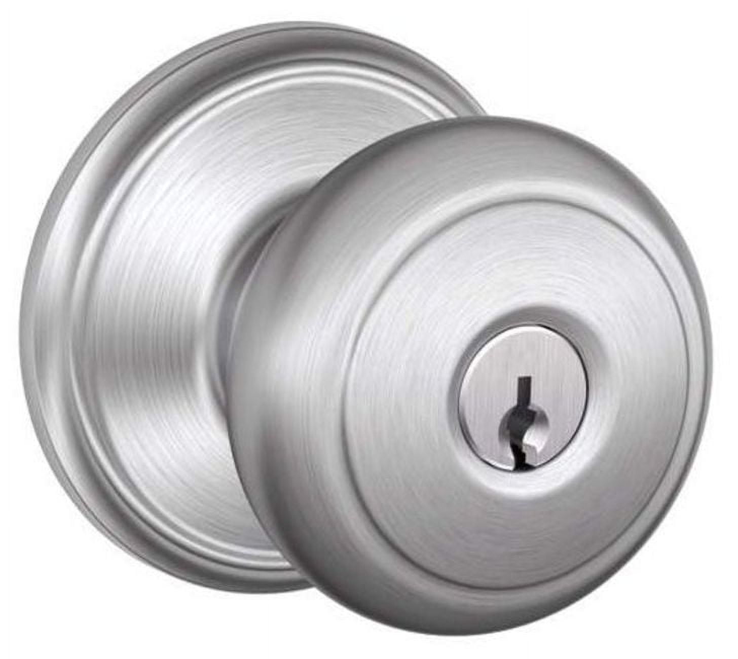 Schlage F51A Andover 626 Andover Entry Door Lock Satin Chrome - Walmart.com