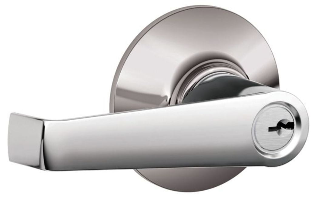 Schlage F51AELA625 Polished Chrome Elan Keyed Entry F51A Panic Proof ...