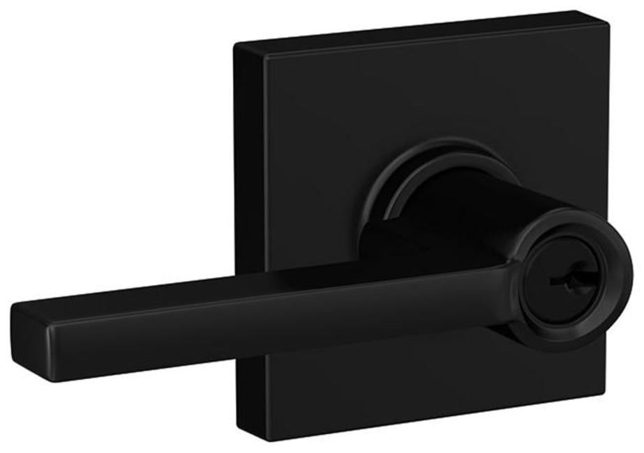 Schlage F51a-Lat-Col Latitude Single Cylinder Keyed Entry Door Lever ...