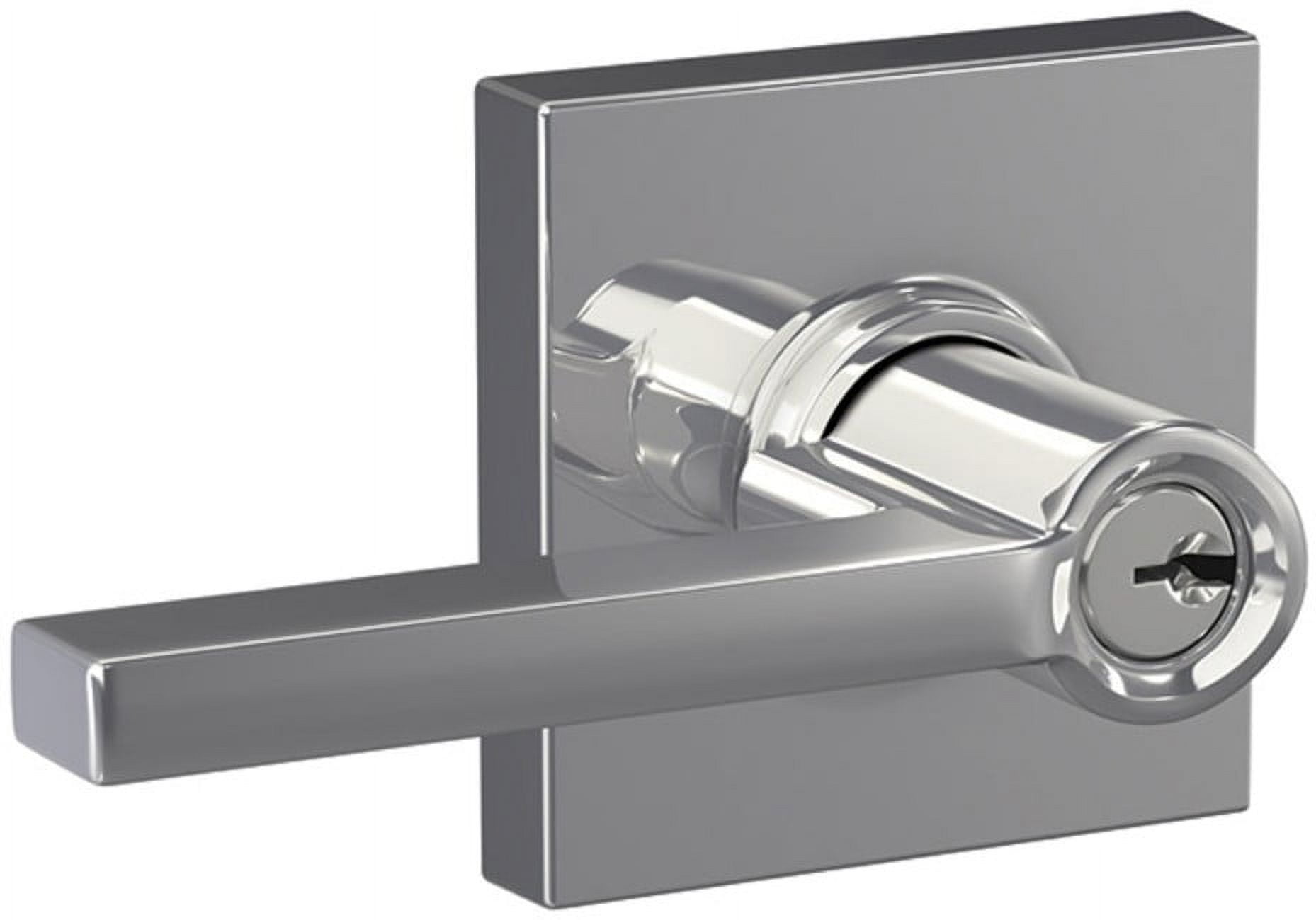 Schlage F51a-Lat-Col Latitude Single Cylinder Keyed Entry Door Lever ...