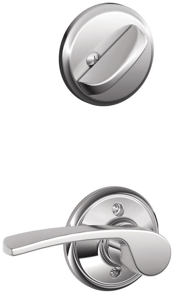 Schlage F59 MER 625 RH Merano Interior Right-Handed Lever with Deadbolt ...