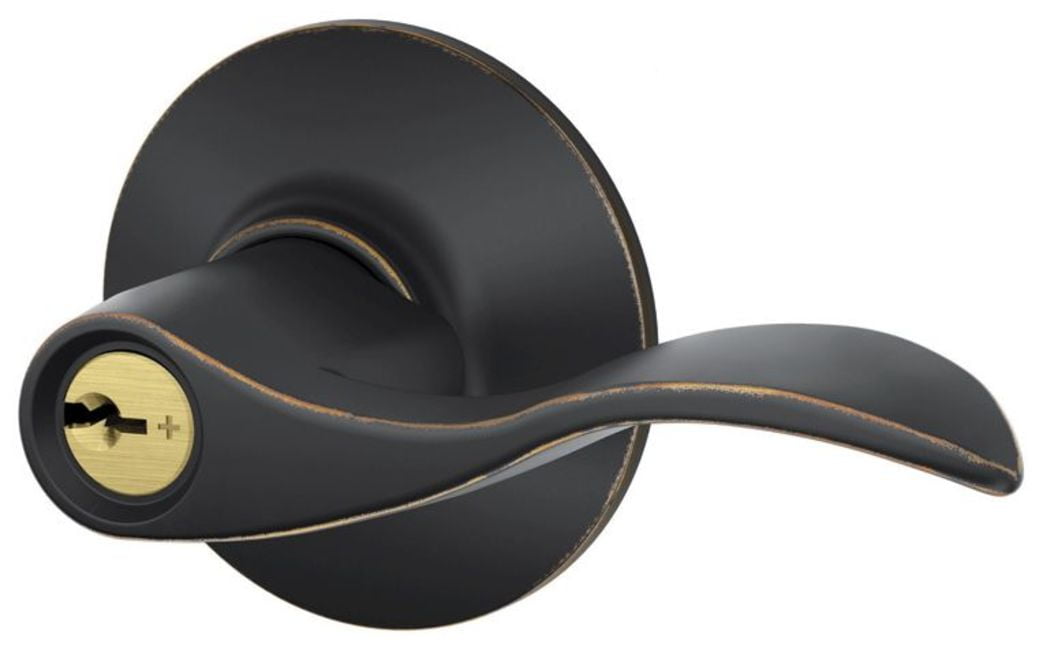 Schlage F80-Acc-Rh Accent Right Handed Single Cylinder Keyed Entry ...