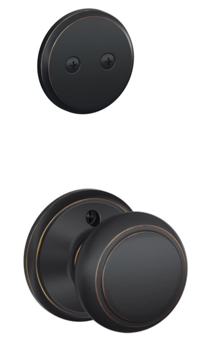 Schlage F93PLY716AND Andover Knob Dummy Interior Pack from The F-Series ...