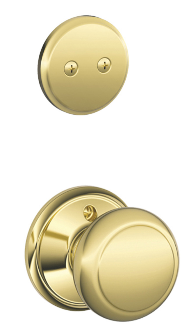 Schlage F94-AND Andover Knob Dummy Interior Pack from The F-Series ...