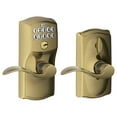 Schlage FE595 CAM 609 ACC Camelot Antique Brass Accent Keypad Lever ...