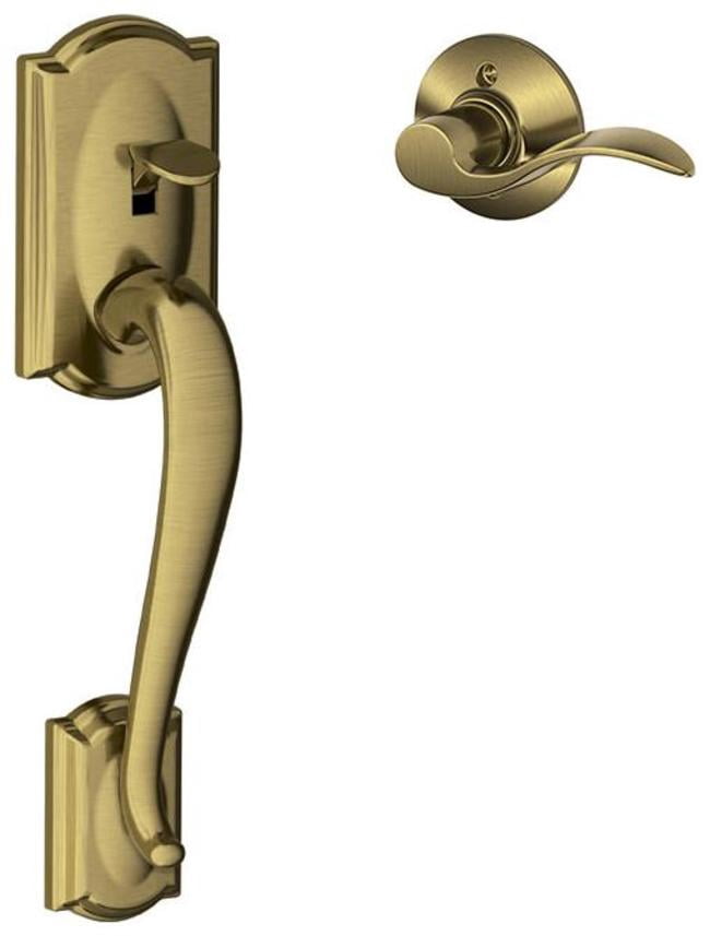 SCHLAGE FE285 CAM 609 Acc LH Camelot Trim Lower Half Front Entry ...
