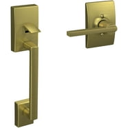 Schlage Keypad Entry Flex Lock Plymouth Flair Adjustable Backset Brass ...