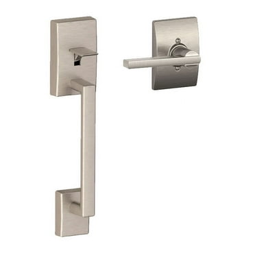 Schlage FE285CAM 716 Acc Entry Door Camelot Left Hand Handle Set - Aged ...
