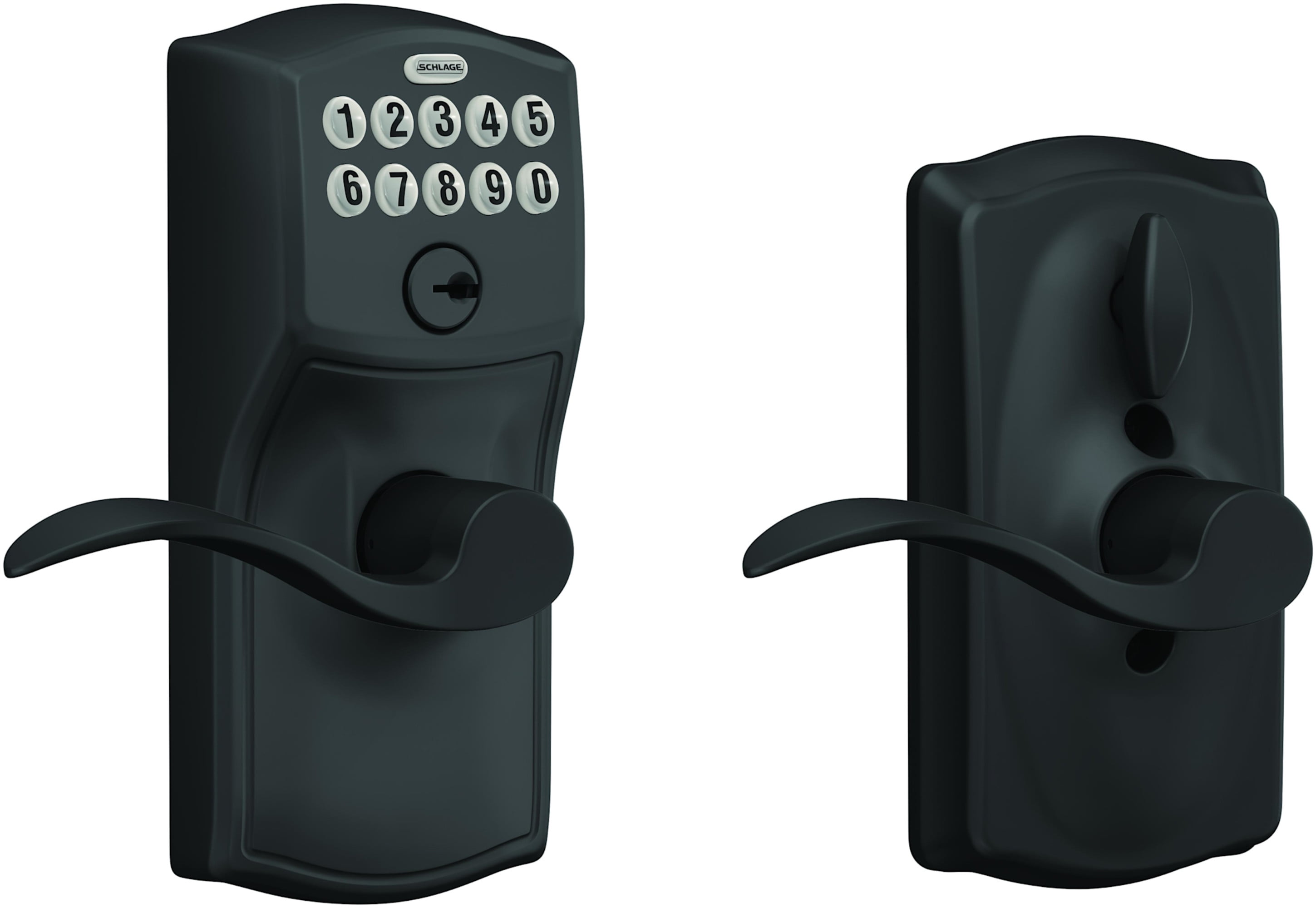 Schlage Fe595-Cam-Geo Camelot Keypad Entry - Black - Walmart.com