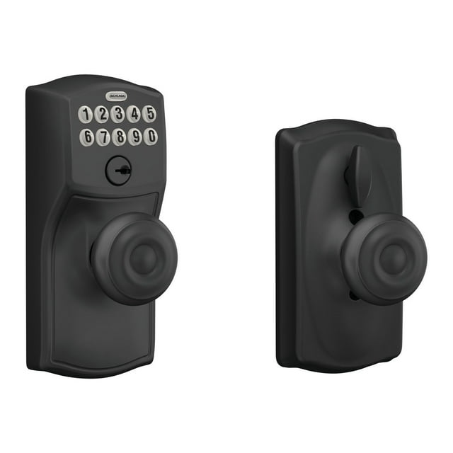 Schlage Fe595-Cam-Geo Camelot Keypad Entry - Black - Walmart.com