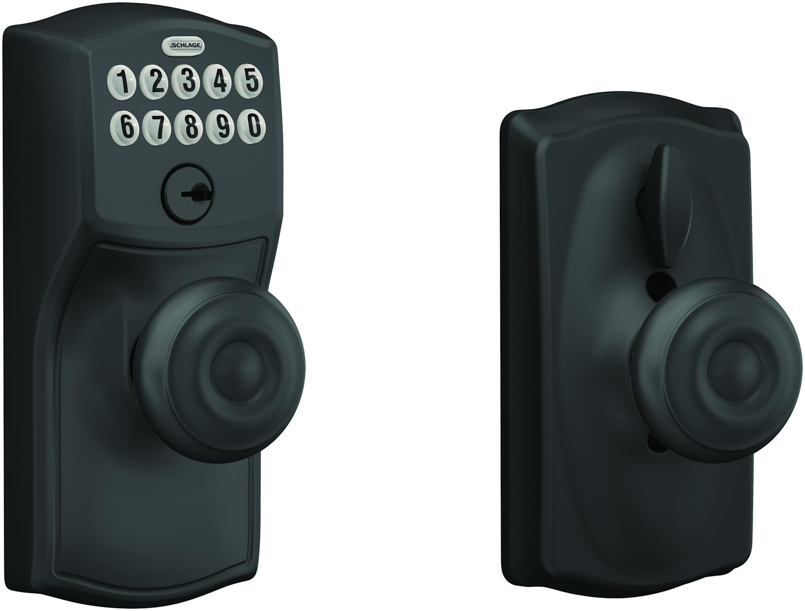 Schlage Fe595-Cam-Geo Camelot Keypad Entry - Black - Walmart.com