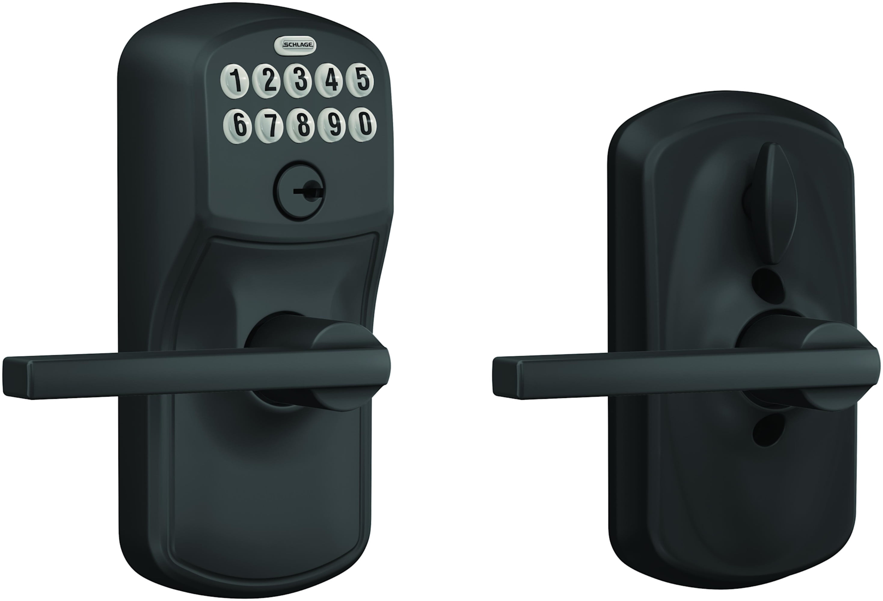 Schlage Cylinder Door Lever Set, FE595-PLY-LAT Keypad Entry Lock ...