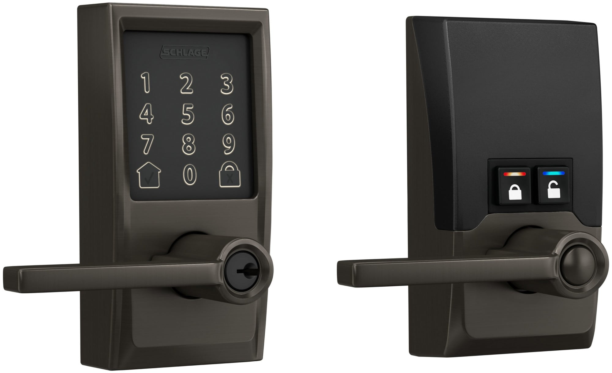 Schlage Encode Smart WiFi Keypad Door Lever, Electronic Access Lock ...