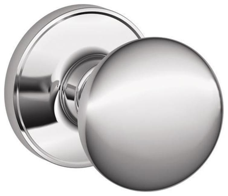 Schlage J10STR625 Stratus Bright Chrome Round Passage Door Knob - Walmart.com