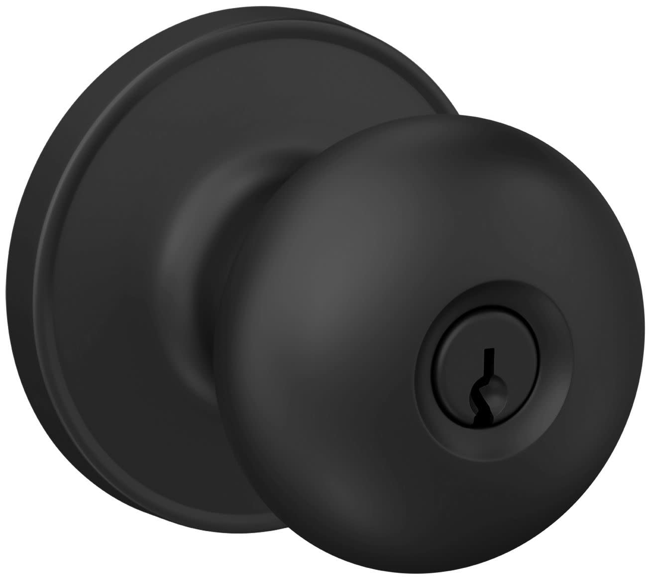 Schlage J54-Str Stratus Single Cylinder Keyed Entry Door Knob Set ...