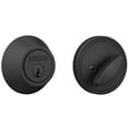 Schlage JD60622 Single Cylinder Deadbolt, Matte Black, Key Lock ...