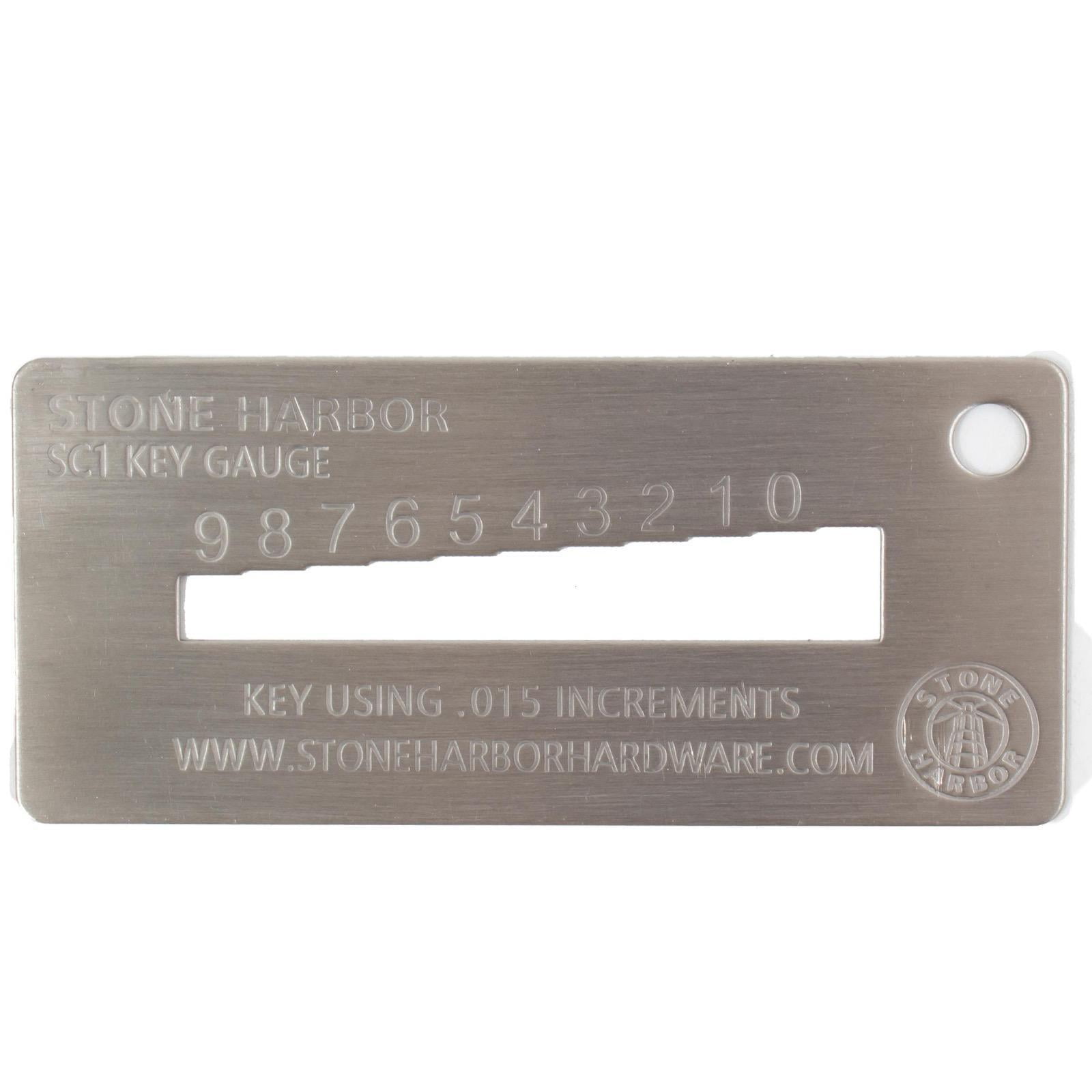 Schlage Key Gauge, Keying Part by Stone Harbor Hardware - Walmart.com